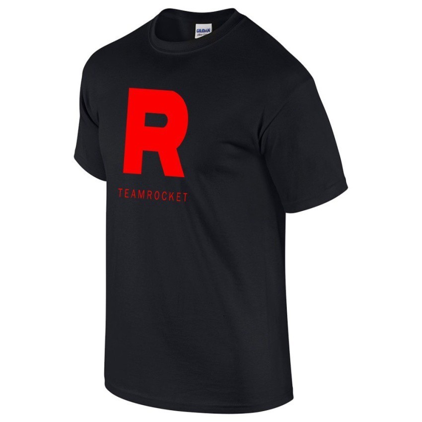 iGPrints TEAM ROCKET Shirt TV Anime TShirt Pokemon T-Shirt (Black ...