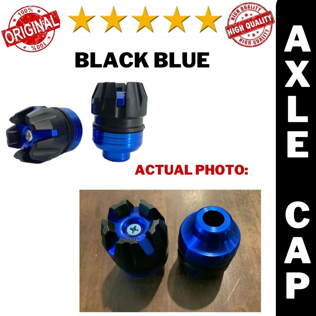 baste BLUE AXLE CAP for Rusi rfi 175 BIG / Nut cap front shock | Shopee ...