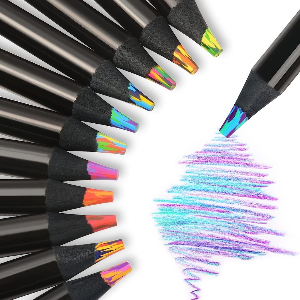 8/12pcs Crayons Colour Pencil Set 8/12colors Gradient Pencils ...