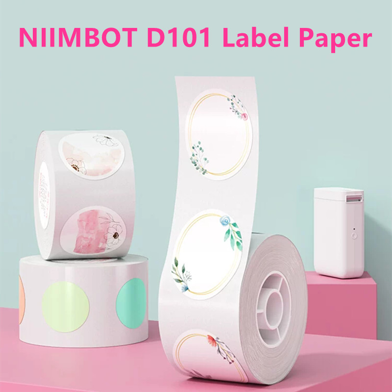 NIIMBOT Thermal Label Paper To D101 Label Printer White Color ...