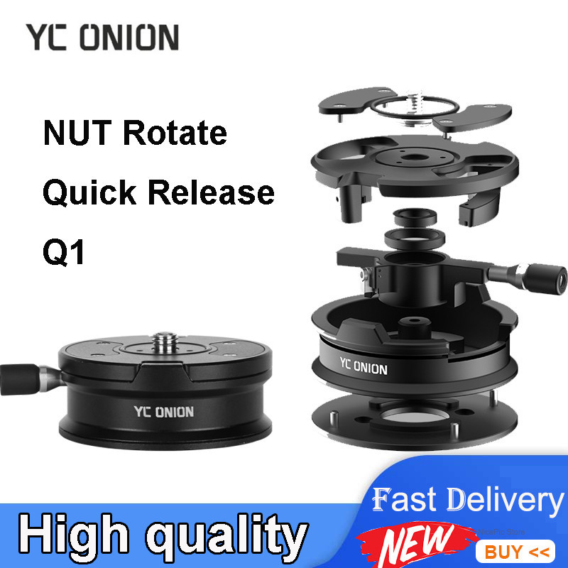 【YC Onion NUT Rotate Quick Release Connect Tripod Monopod Mount Adapter ...