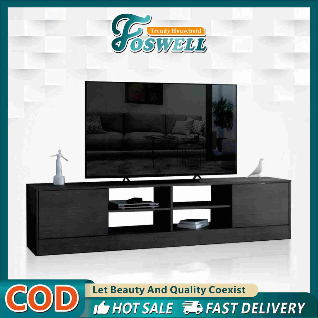 FOSWELL TV Cabinet Modern Minimalist Living Room TV Cabinet Background ...