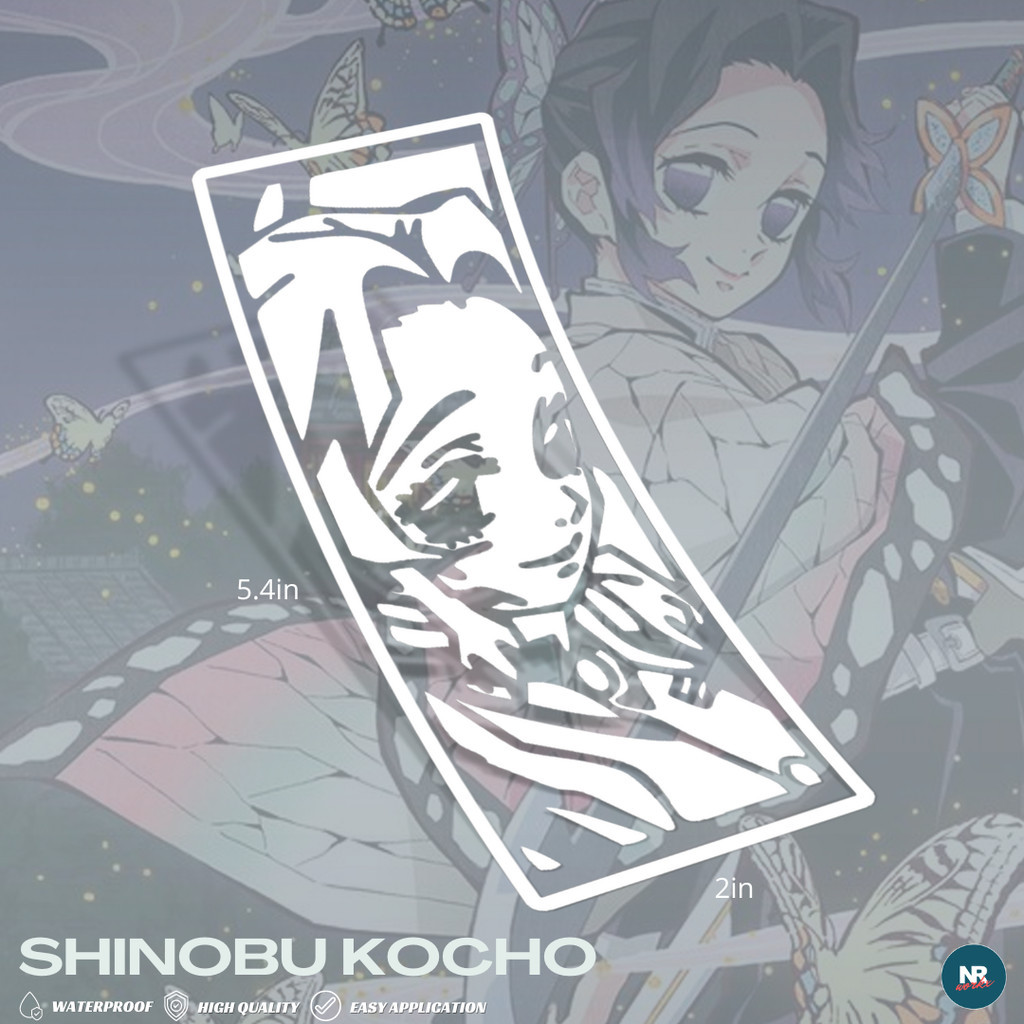 Shinobu Kocho Demon Slayer Kimetsu no Yaiba Vinyl Decal Anime Sticker ...