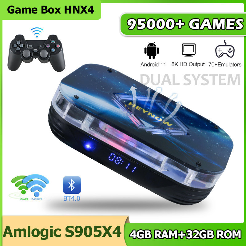 ⚔HNX4 Arcade Game Box Amlogic S905X4 with 95000+ Rtero Games 70 ...