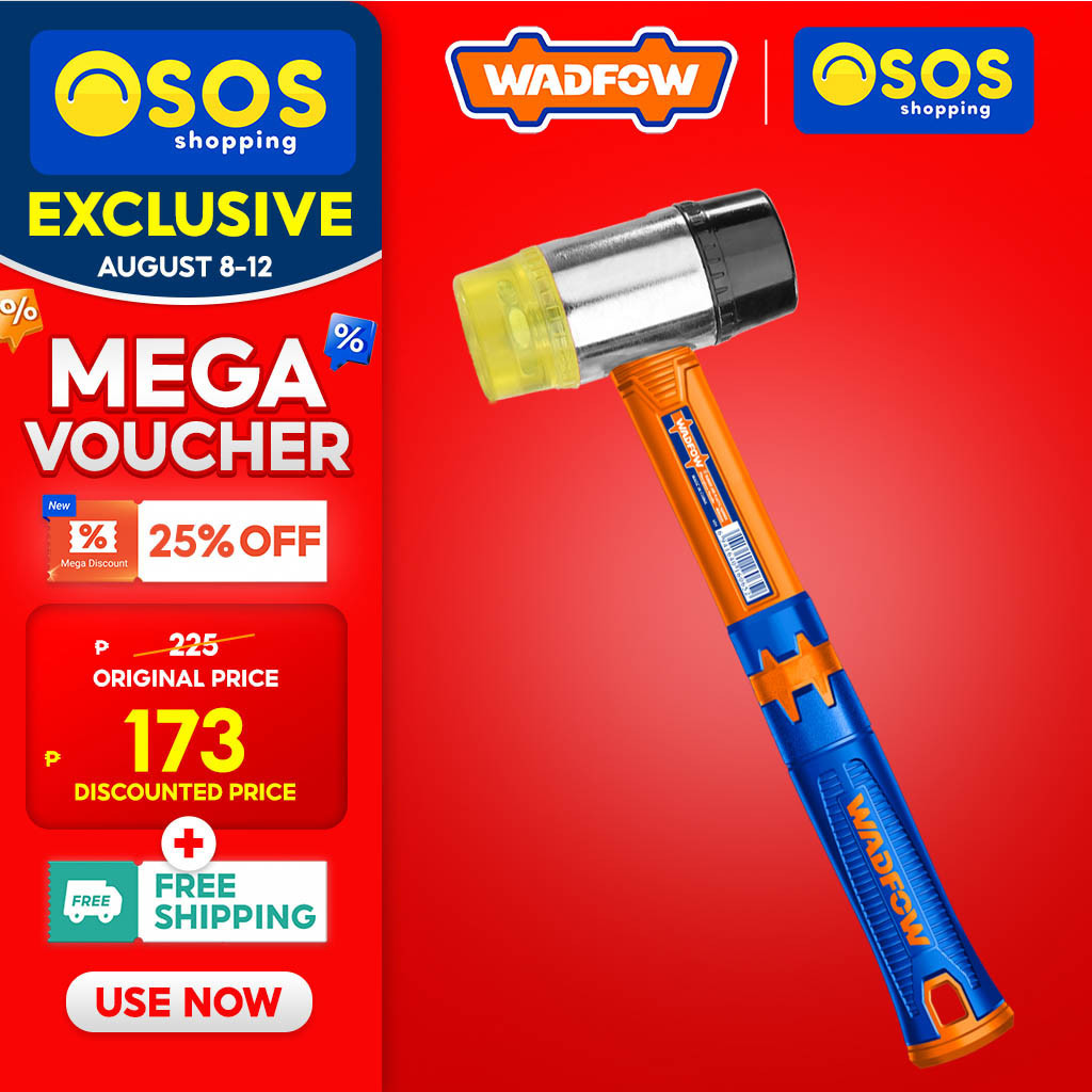 WADFOW Tools Original WHM7305 Rubber & Plastic Hammer Maso Martilyo ...