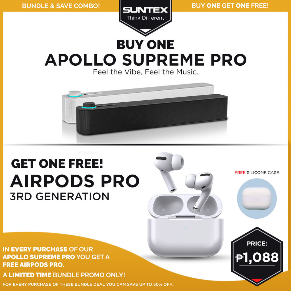 Suntex Apollo Supreme PRO Speakers + TWS Air-Pro 3rd Generation Buy One ...