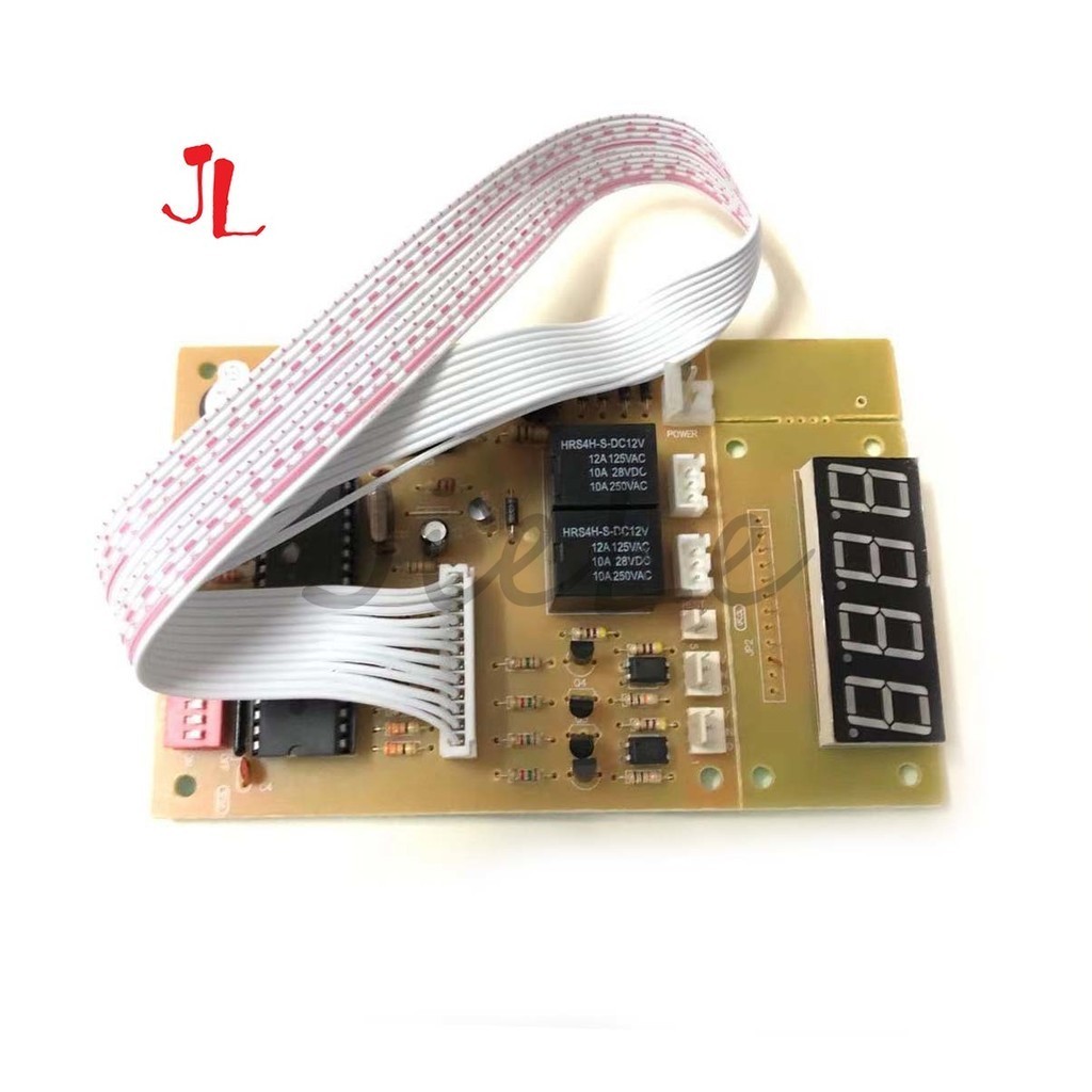 4 digits 12V Time Control Timer Board With Wire harness for arcade ...