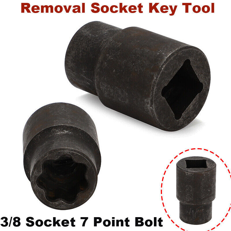 Universal 3/8 Socket To Remove M8 7 Points Bolt Wheel Front Nut Socket ...