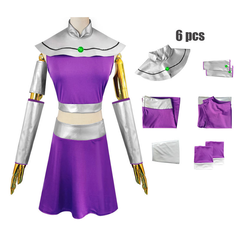 ☏Anime Starfire Teen Titans Full Set for Women Girl Unisex Halloween ...