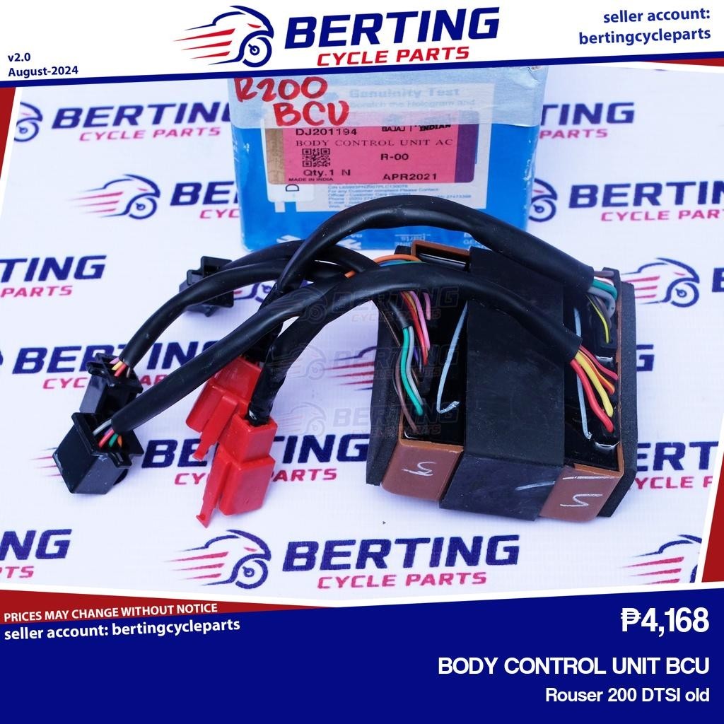 BODY CONTROL UNIT BCU Rouser 200 DTSI old Genuine DJ201194 | Shopee ...