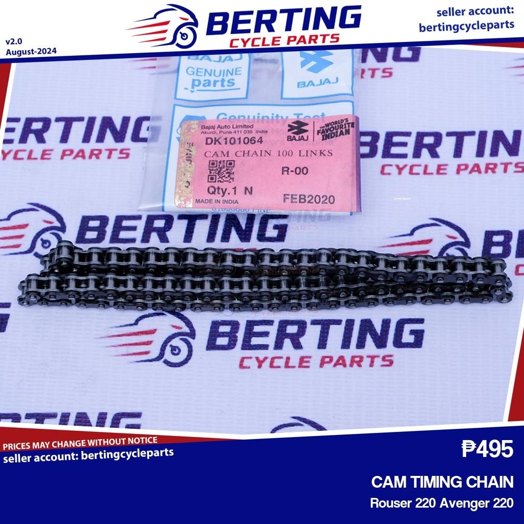 CAM TIMING CHAIN Camshaft Rouser 220 Avenger 220 Genuine DK101064 ...