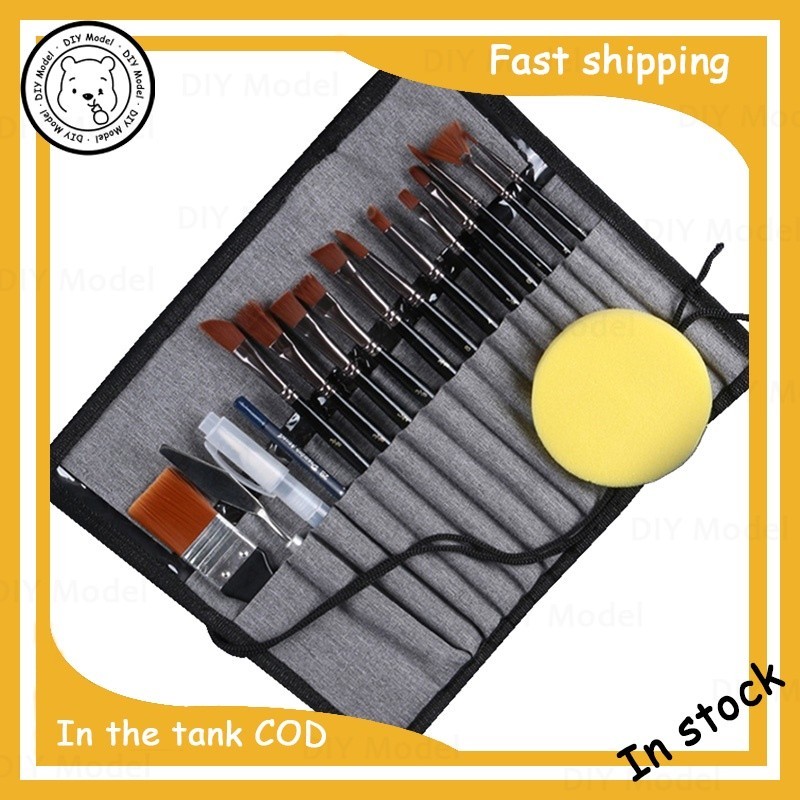DIY Model Artist Paint Brushes Set 18pcs Different Sizes Professional ...