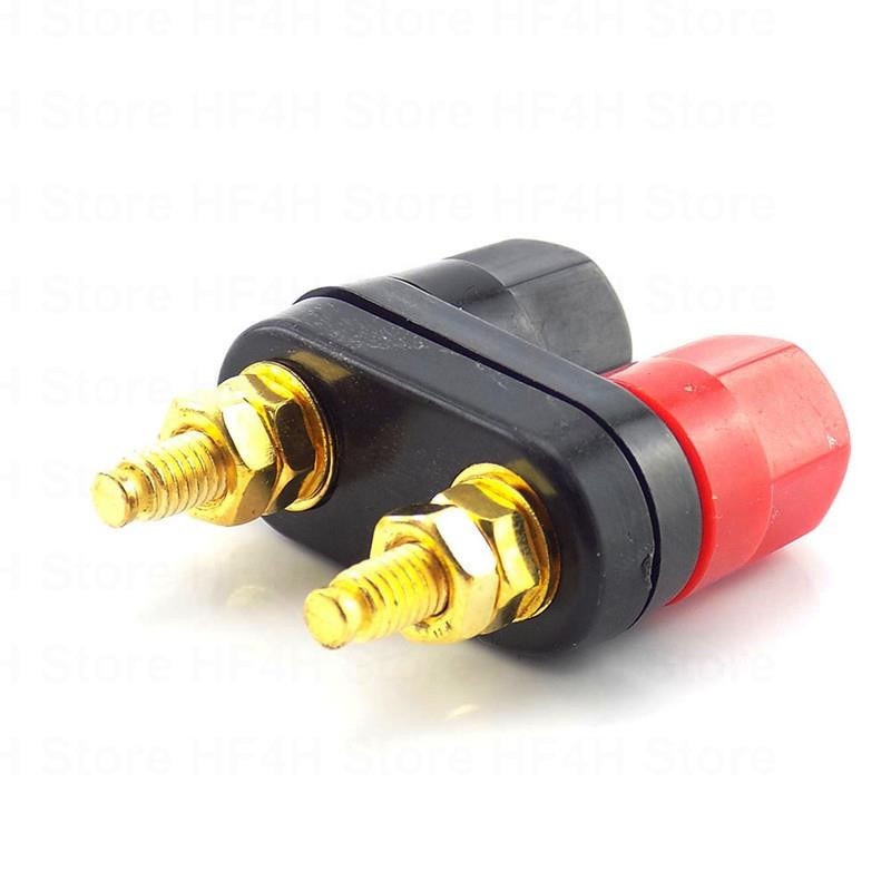 Dual 4mm Banana Plugs Couple Terminals Plug Jack Socket Binding Post ...