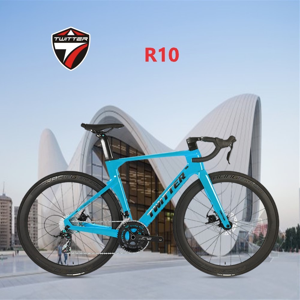 ~TWITTER road bycicle R10 24S fully hidden inner cable with carbon ...