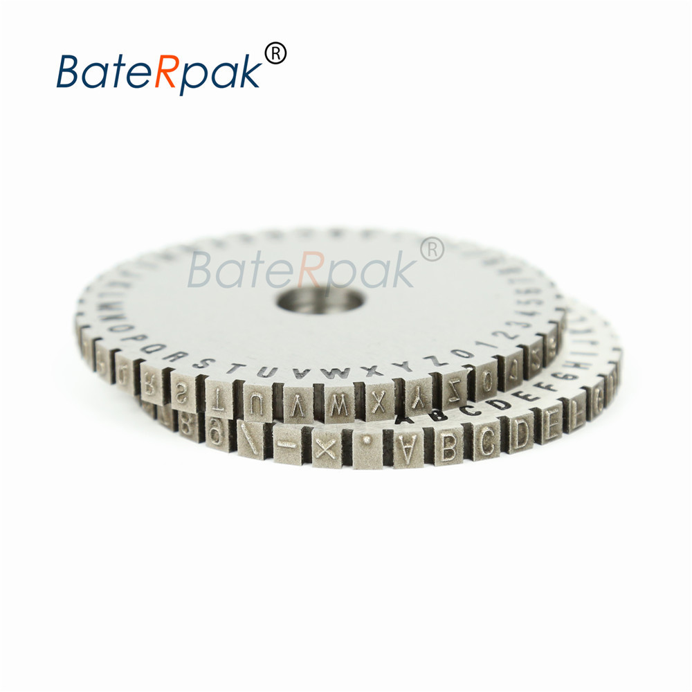 웃Soild letters wheel,BateRpak YL-360 coding machine wheel parts,Font ...