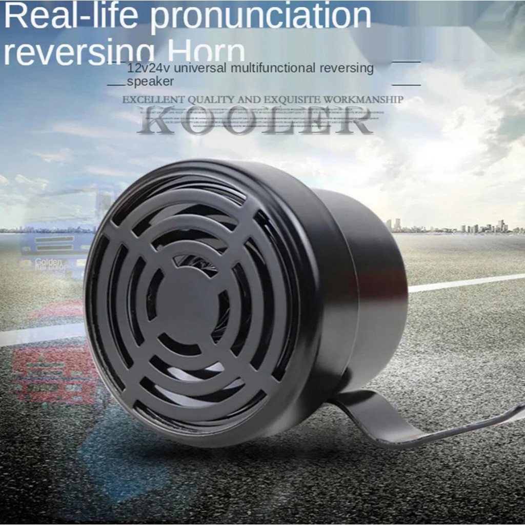 Talking Back Up Horn Auto Voltage 12V/24V Speaking in English | Shopee ...