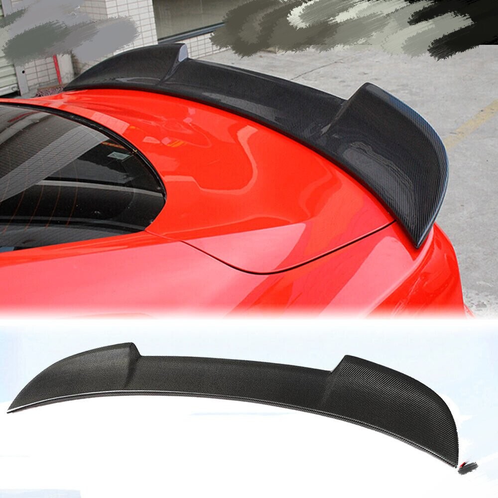 ☼MMD Style Real Carbon Fiber Rear Trunk Wing Spoiler Boot Wing Top Lip ...
