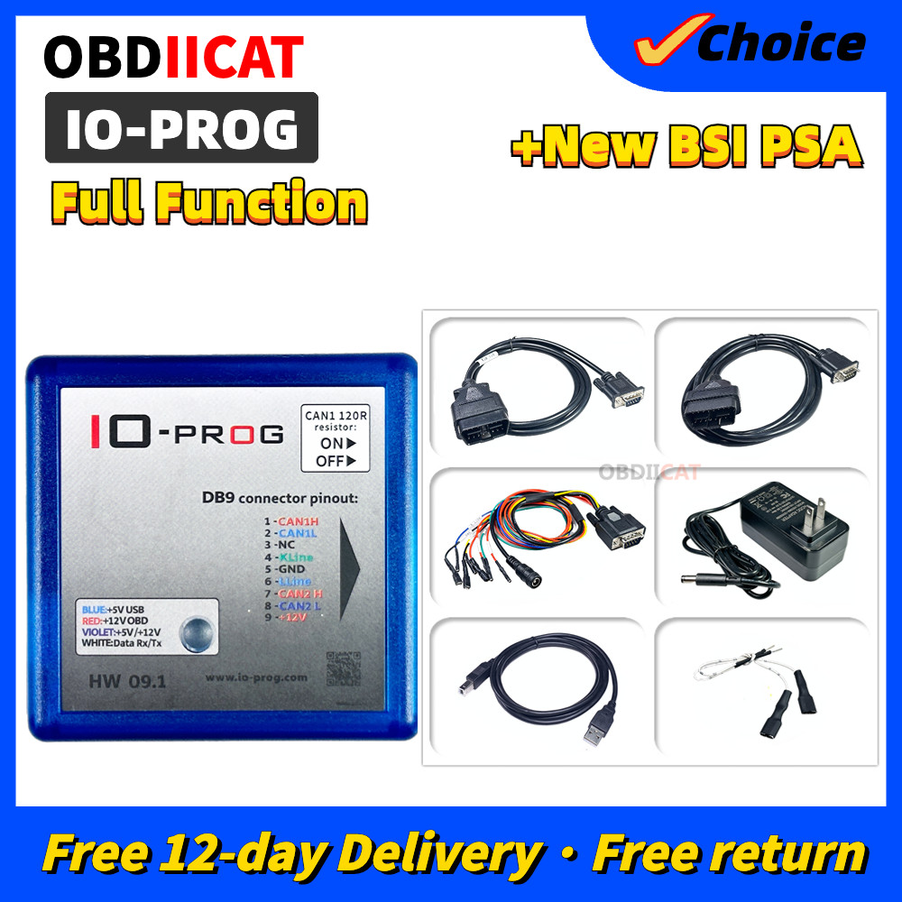 ☭Full IO-PROG ECU TCM BCM &EPS Programmer BD9 Connector Pinout I/O Terminal IO PROG ECU Programm ...