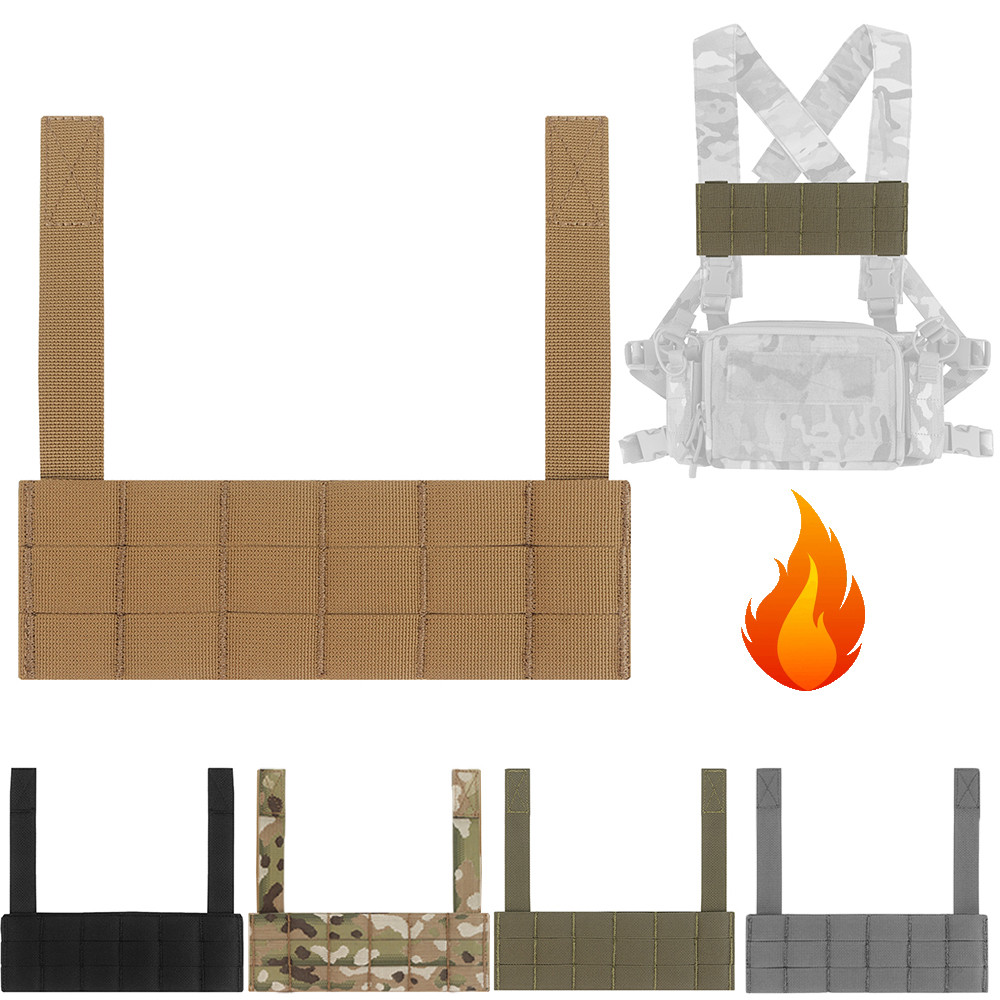 ⋚Chest Rig Tactical Chest Rig Bridge MOLLE Tactical Phone Panel Placard ...