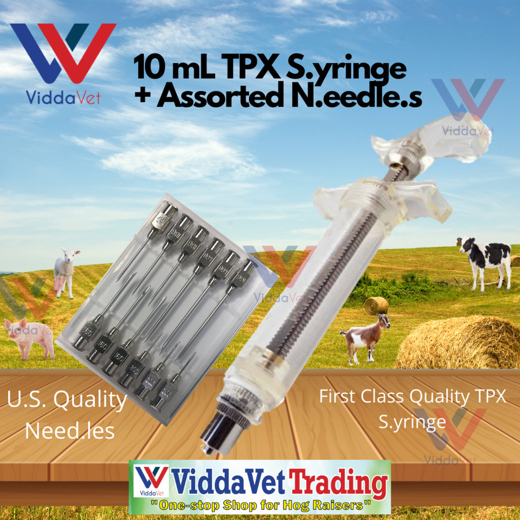 10 mL Fiberglass syringe + 1 Dozen Assorted Needles fiber glass syringe ...