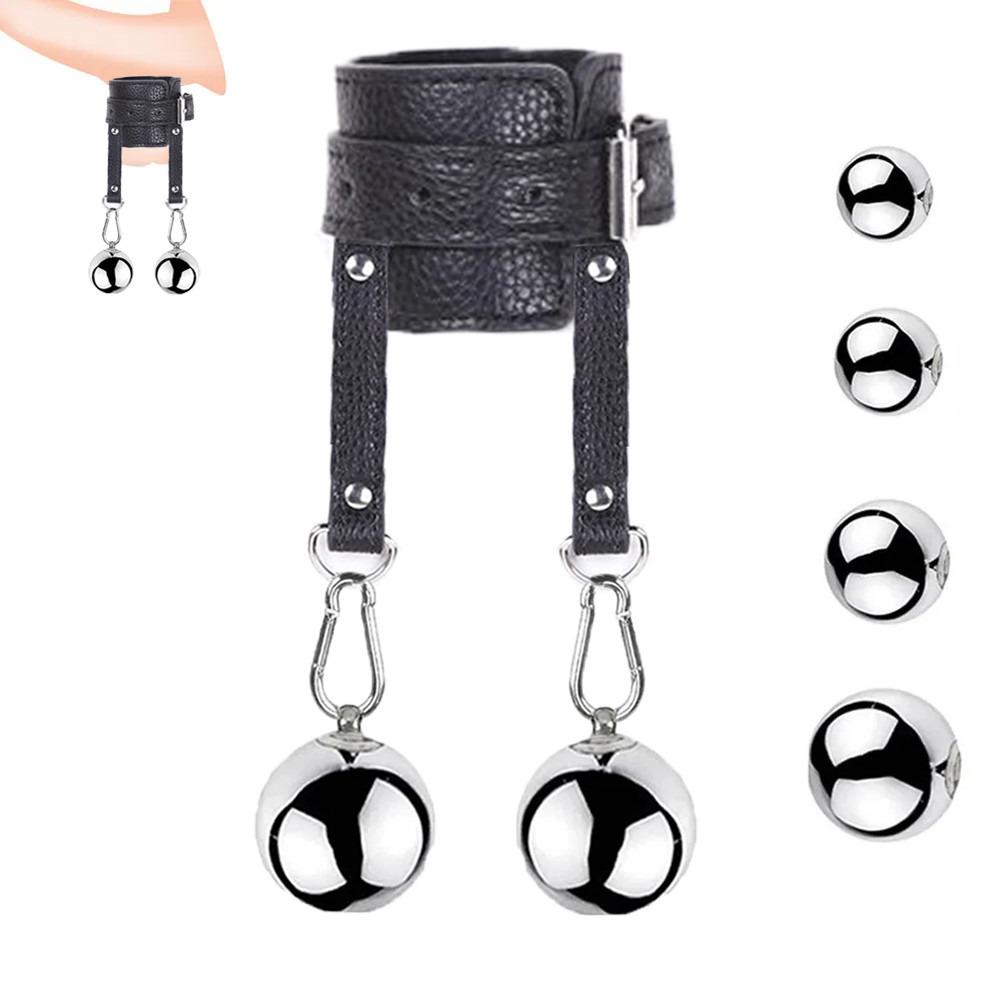 ★Male Heavy Duty Penis Ball Scrotum Stretcher Metal Ball Weight Penis ...