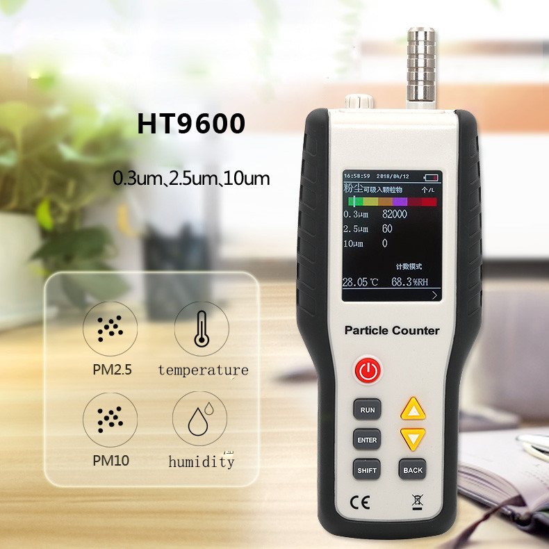 ⚔4 in 1 PM2.5 PM10 Detector Gas Analyzer Temperature Humidity Meter ...