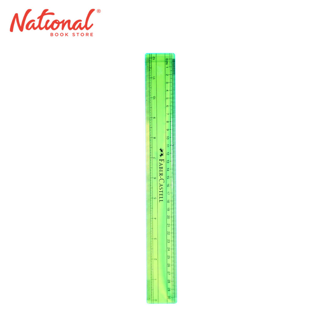 Faber Castell Plastic Ruler Colored 12 Inches - School & Office ...