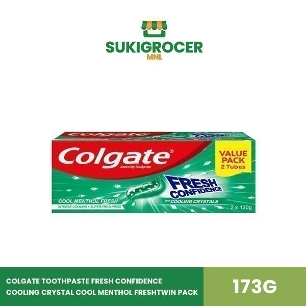 Colgate Toothpaste Fresh Confidence Cooling Crystal Cool Menthol Twin ...