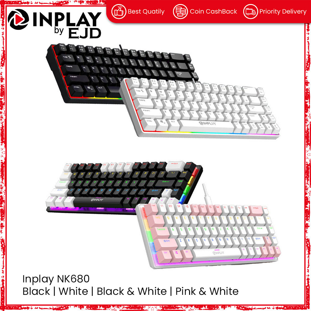 Inplay NK680-B | NK680-W | NK680-M | NK680-P | 68 Key Mechanical ...