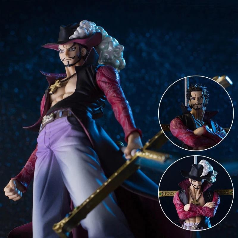 Original One Piece Dracule Mihawk Movable Figure Anime PVC Model ...
