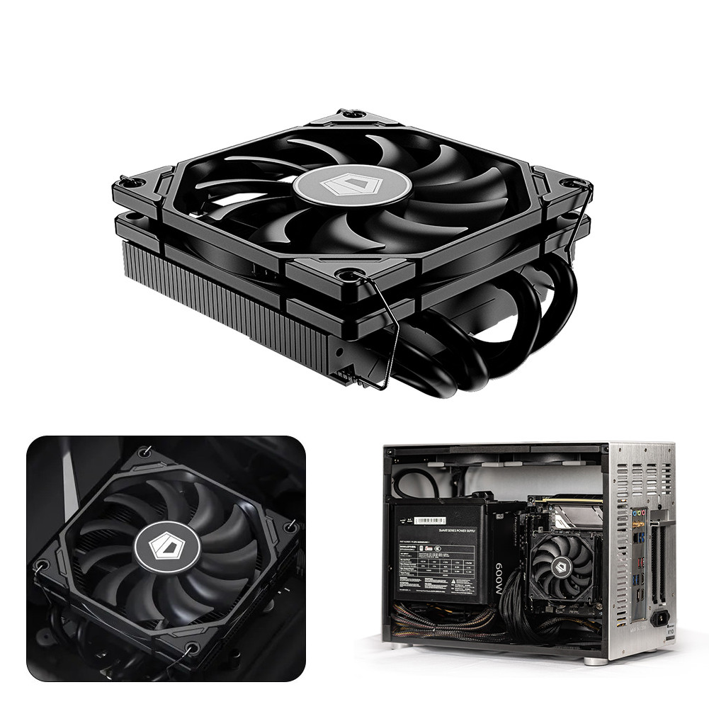≈ID-Cooling IS-40X V3 CPU Cooler Height Radiator CPU Super Slim 4 ...