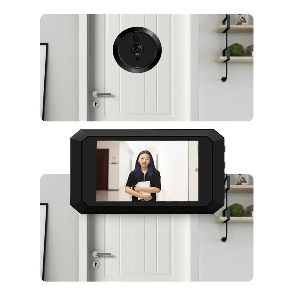 ♥Digital Magic Eye Electronic Viewfinder 3.97in LCD Screen Safety Door ...
