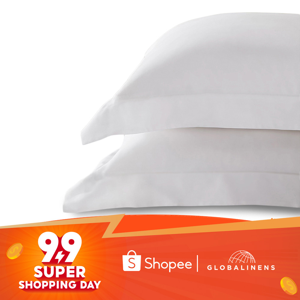 Globalinens - Pillowsham Only 1PC 100% Extra Fine Cotton 500 Thread ...