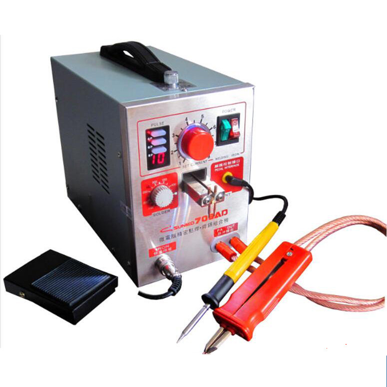 ♟SUNKKO 709AD with HB-70B Spot welder 2.2KW High power battery digital ...