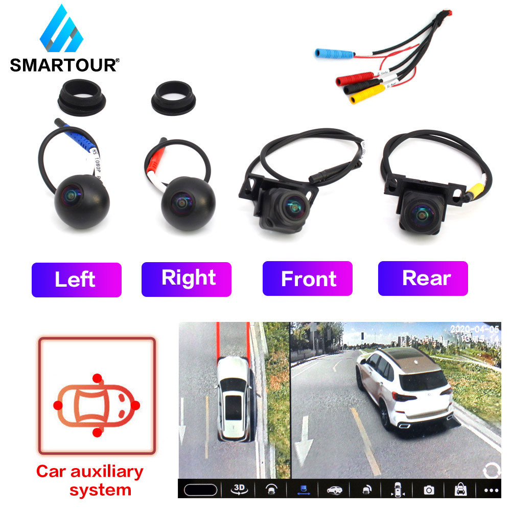 ☬Smartour 3D 360 Degree Car Camera Surround View 4K 1080P AHD Right ...