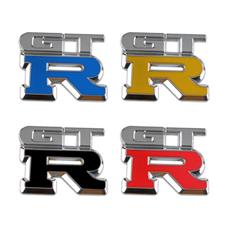 ️GTR Car Logo Emblem Metal Stickers R GT Decals Badge Labeling for ...