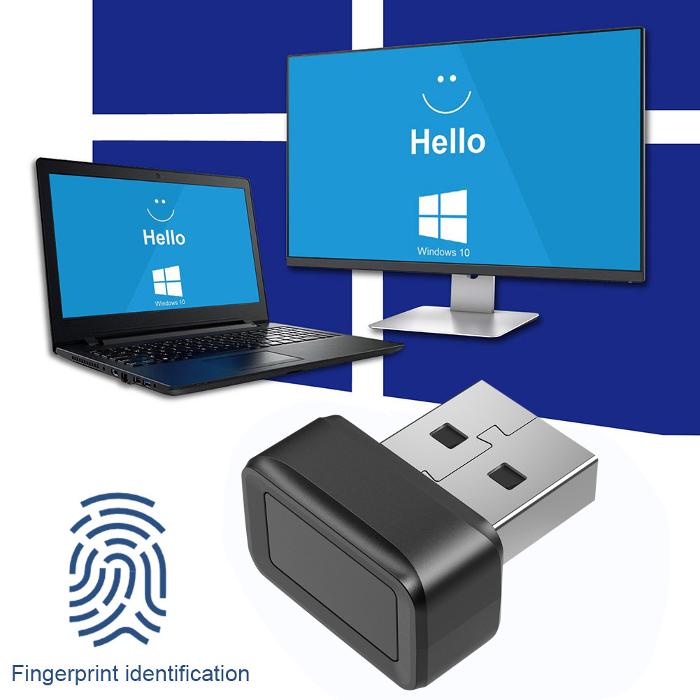 USB Fingerprint Key Reader FIDO U2F Biometric Mini Security Key Dongle ...