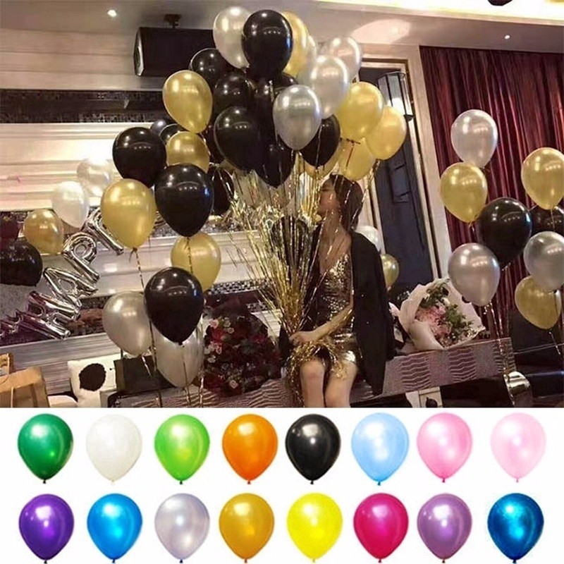 10PCS 10 inch pearl latex circular balloon Birthday party Needs ...