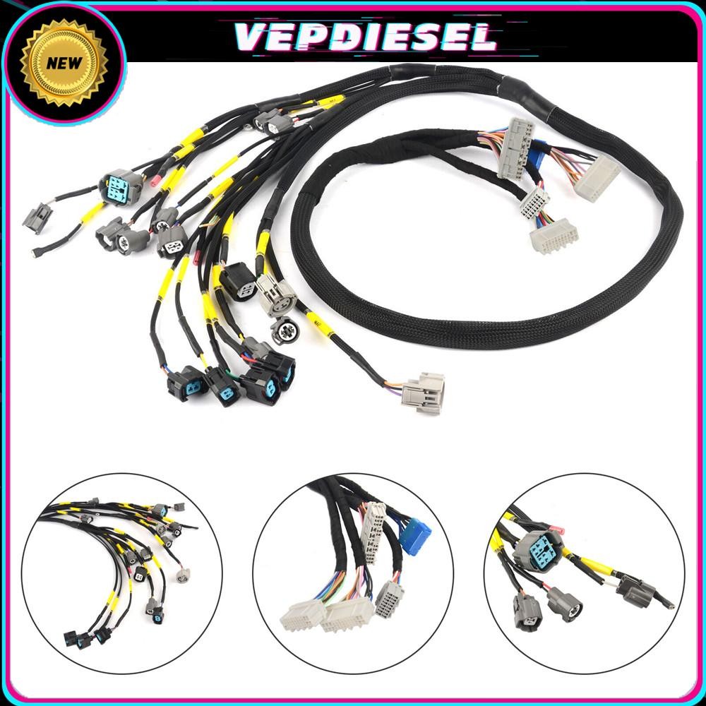 ⚖Brand New Engine Harness CNCHOBD11 For Civic Integra B16 B18 D16 OBD1 ...