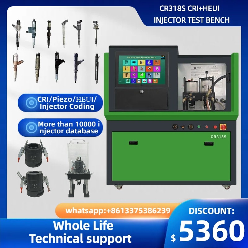 ☻CRI CRDI Engine Injector Diagnostic Simulator CR318S Common Rail High ...