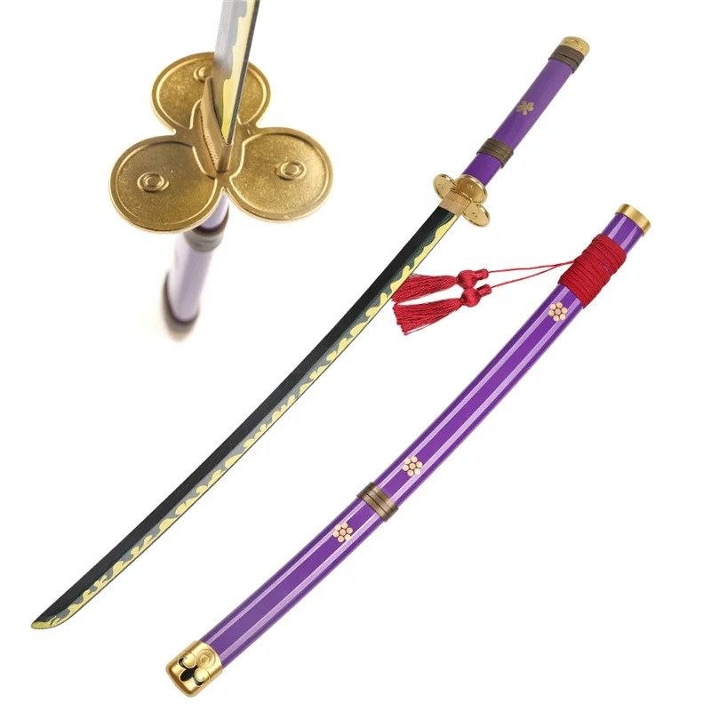 One Piece Cosplay Prop Zoro Wooden Purple Enma Sword | Shopee Philippines