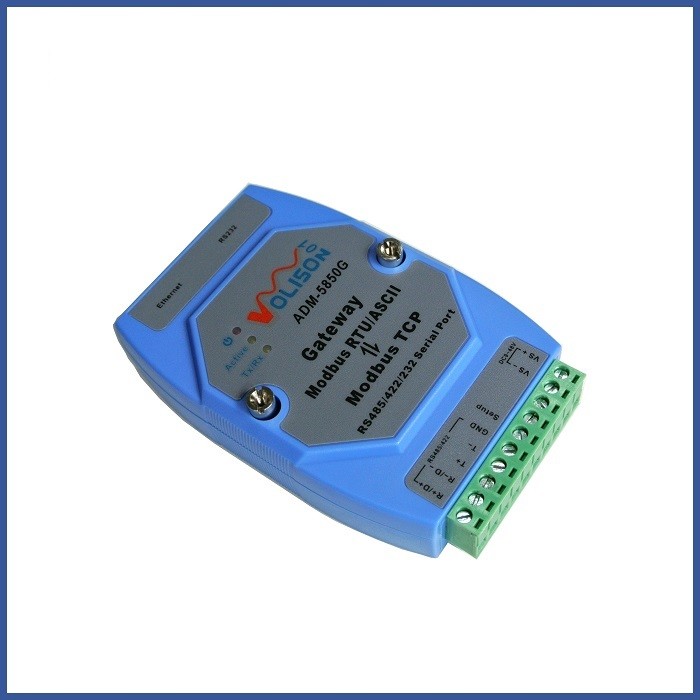 ☝ADM-5850G industrial Modbus gateway server, MODBUS RTU/ASCII to Modbus TCP, supports PLC serial ...