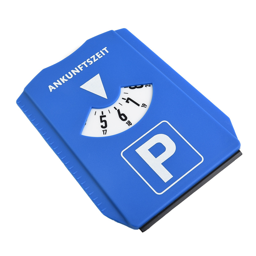 ☮Car Parking Disc Timer Clock Arrival Time Display Blue ABS Parking ...