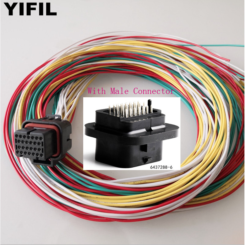 ~26 Pin/Way ECU Auto Computer Connector Oil Gas Electrical Plug Cable ...