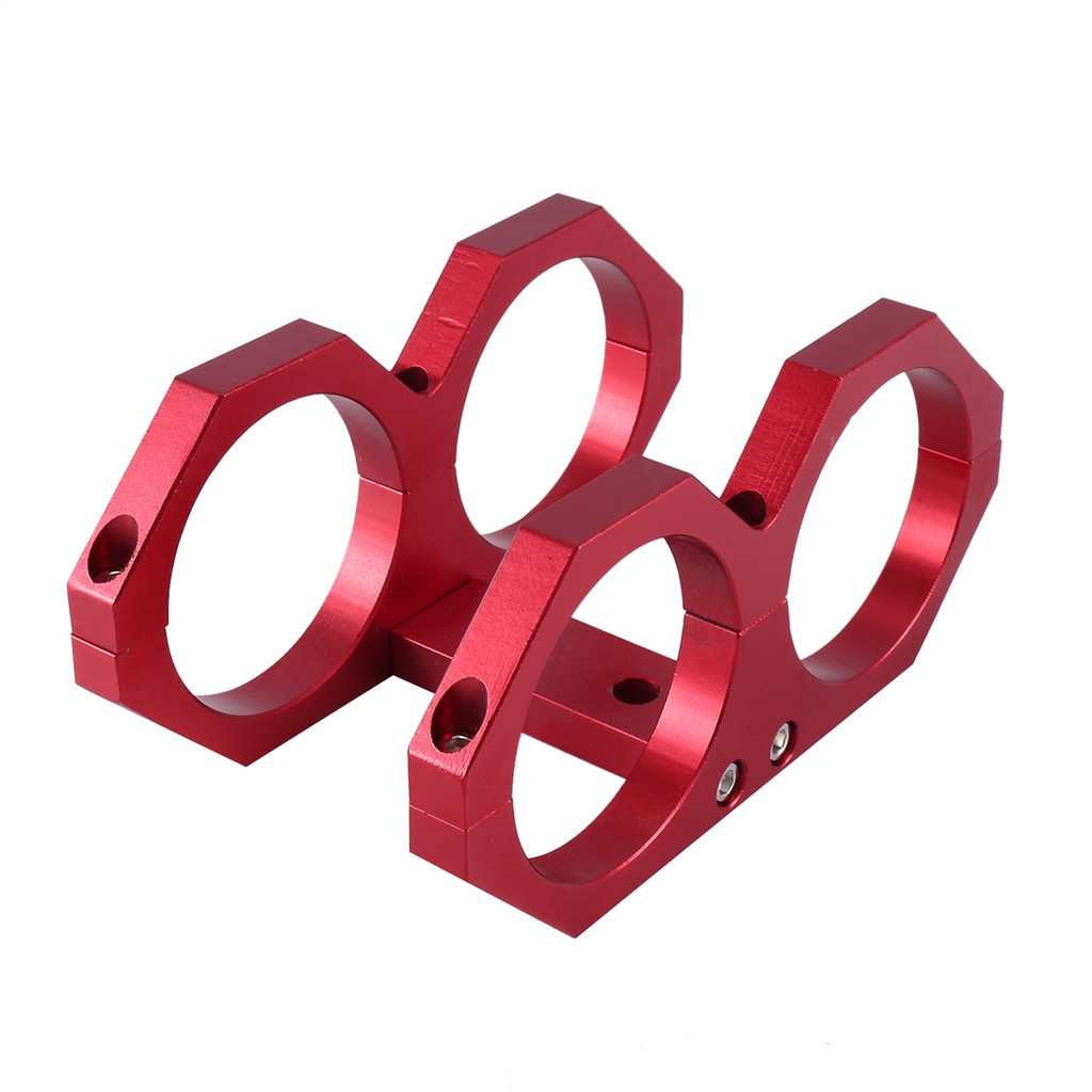 ⚕Red 55-70mm Aluminum Dual Fuel Pump Clamp Cradle Mounting Bracket for ...