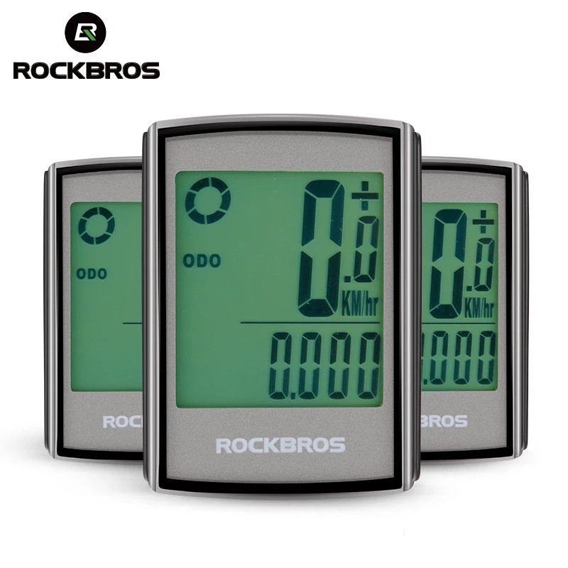ROCKBROS Waterproof Bike Speedometer HD Big Screen Wireless bike ...