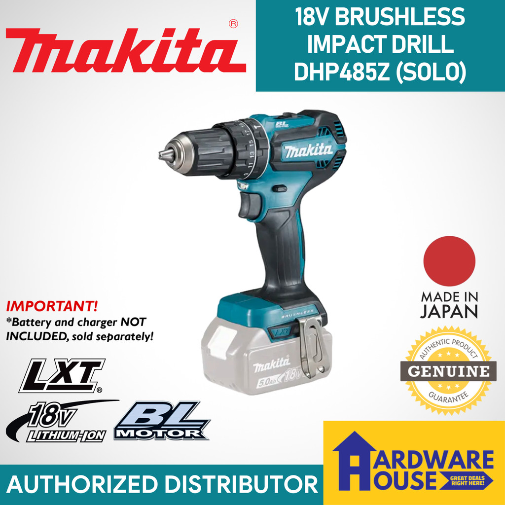 ORIGINAL MAKITA 18V Brushless Impact Drill DHP485Z Cordless Power Tool ...