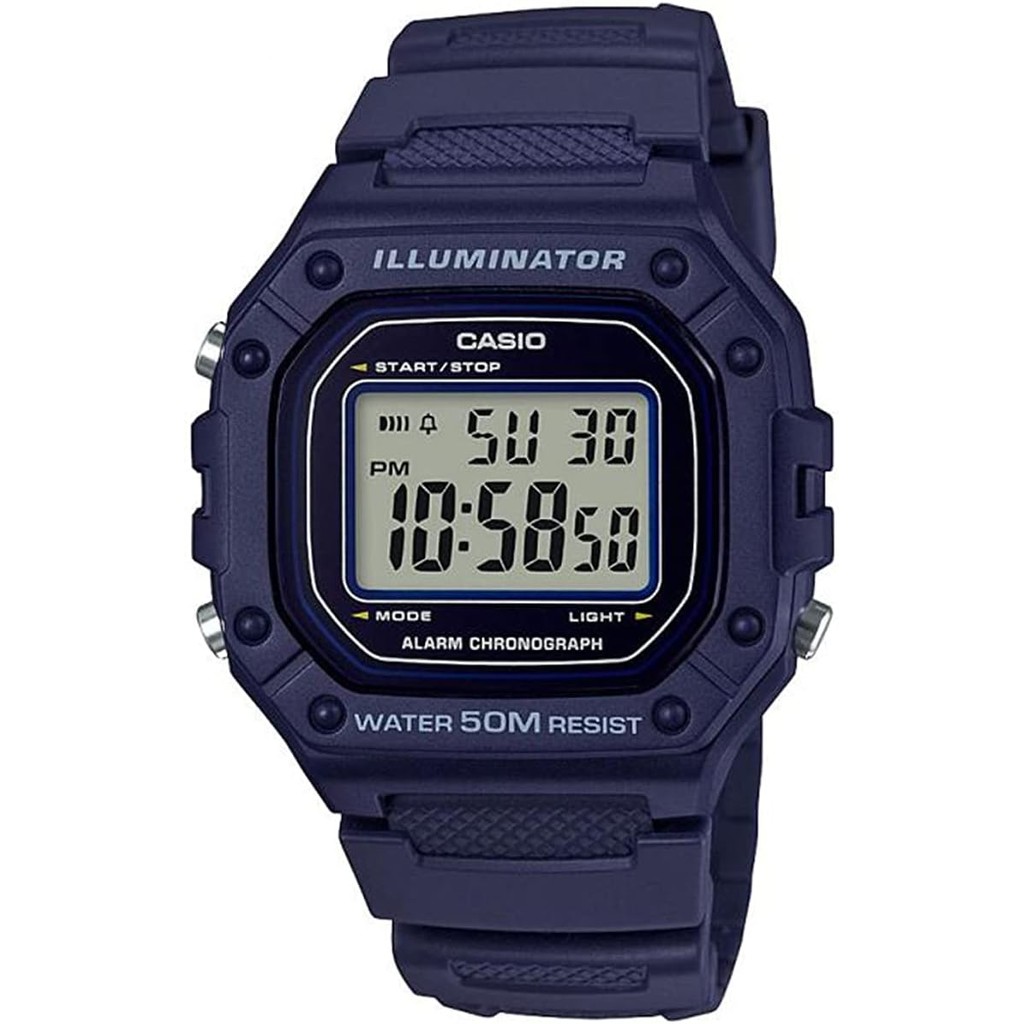Casio W-218H-2A Standard Digital Watch, Men's, Women's, Cheap Casio ...