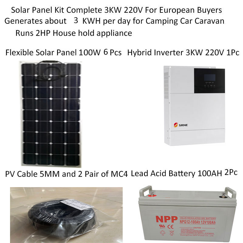 ☛Solar System For Home Complete Kit 3000w 3KW 110v 220V Solar Panel ...