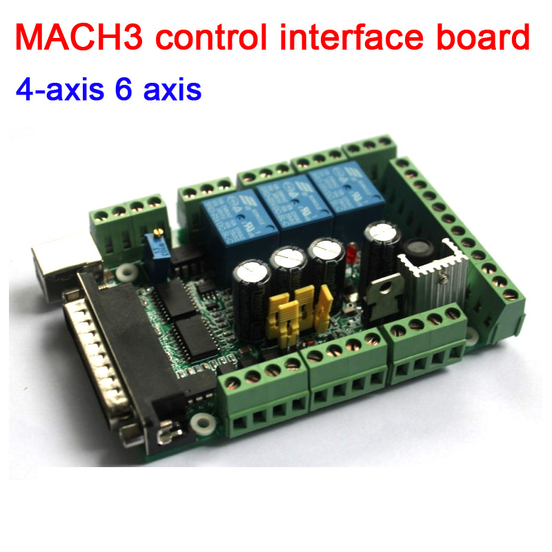 Engraving machine MACH3 control interface board USB CNC 4 axis 6 axis 0 ...